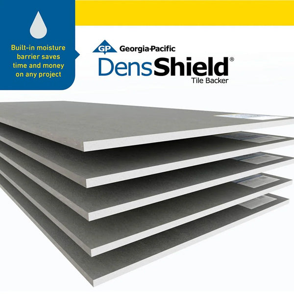 DensShield 1/2 in. x 4 ft. x 8 ft. Tile Backer Board – Mold & Moisture ...