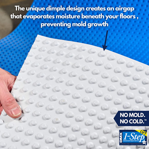 DMX 1-Step 2.0 – Basement Subfloor Moisture Barrier Underlayment Roll ...