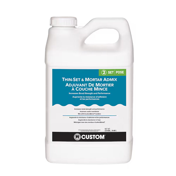 Custom 2.5 Gal. Thinset Mortar Admix | Boost Tile Adhesion & Durability ...